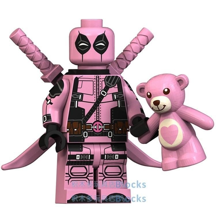 Tương thích Lego Marvel Siêu Anh Hùng Deadpool May Mắn Domino Cáp Khối ...