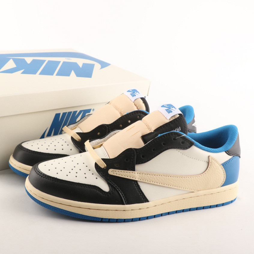 Air Jordan 1 low Travis Lock phiên bản cao cấp Blue | Fullbox-có 3 dây ...