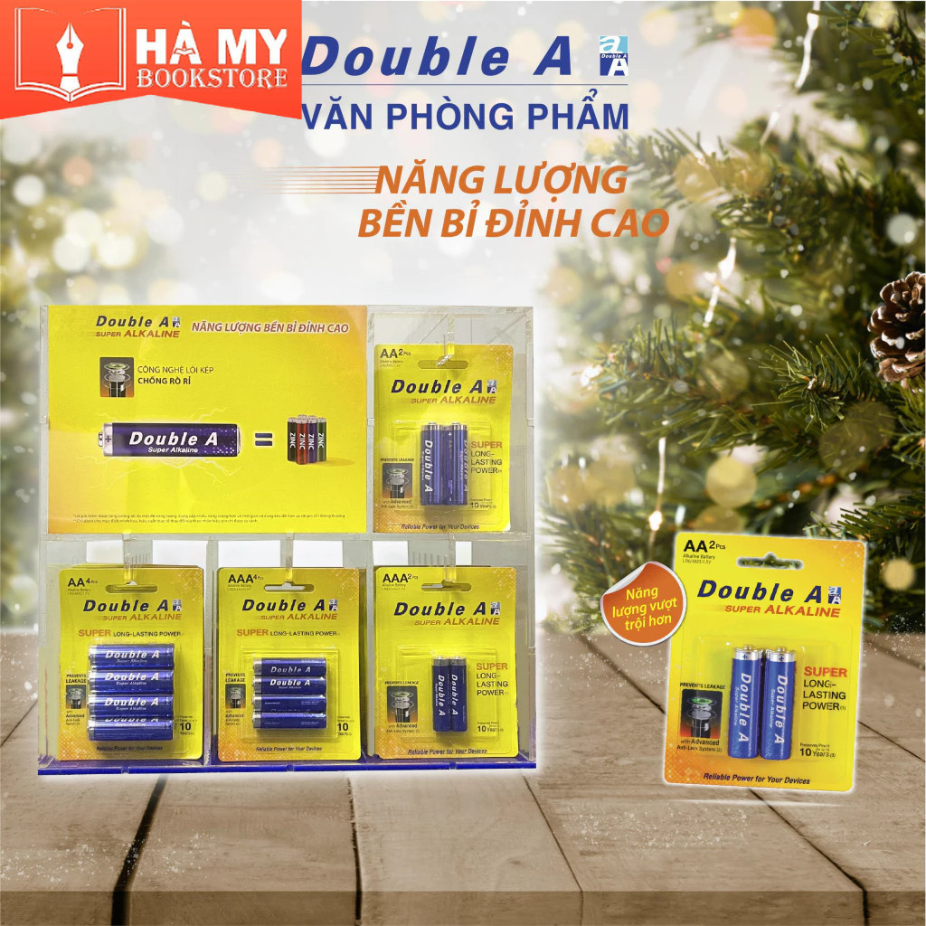(Vỉ 2 viên) Pin AA - AAA Double A Super Alkaline | Shopee Việt Nam