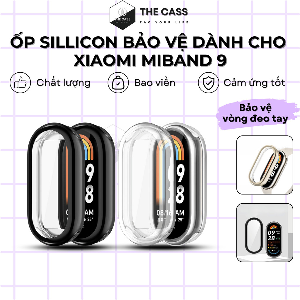Ốp Bảo Vệ Màn Hình Xiaomi Miband 8 / Miband 9 Phụ Kiện Đồng Hồ Thông ...