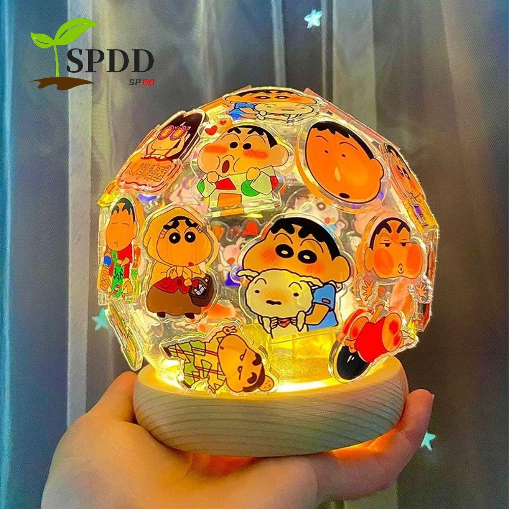 Spdd DIY Crayon Shin-chan Lamp, Crayon Shin-chan Nohara Shiro Handmade ...