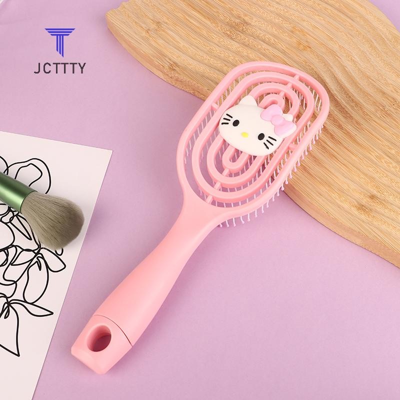 Ketchup Kawaii Hello Kitty Kuromi Cinnamoroll Lược Massage Rỗng Lược ...