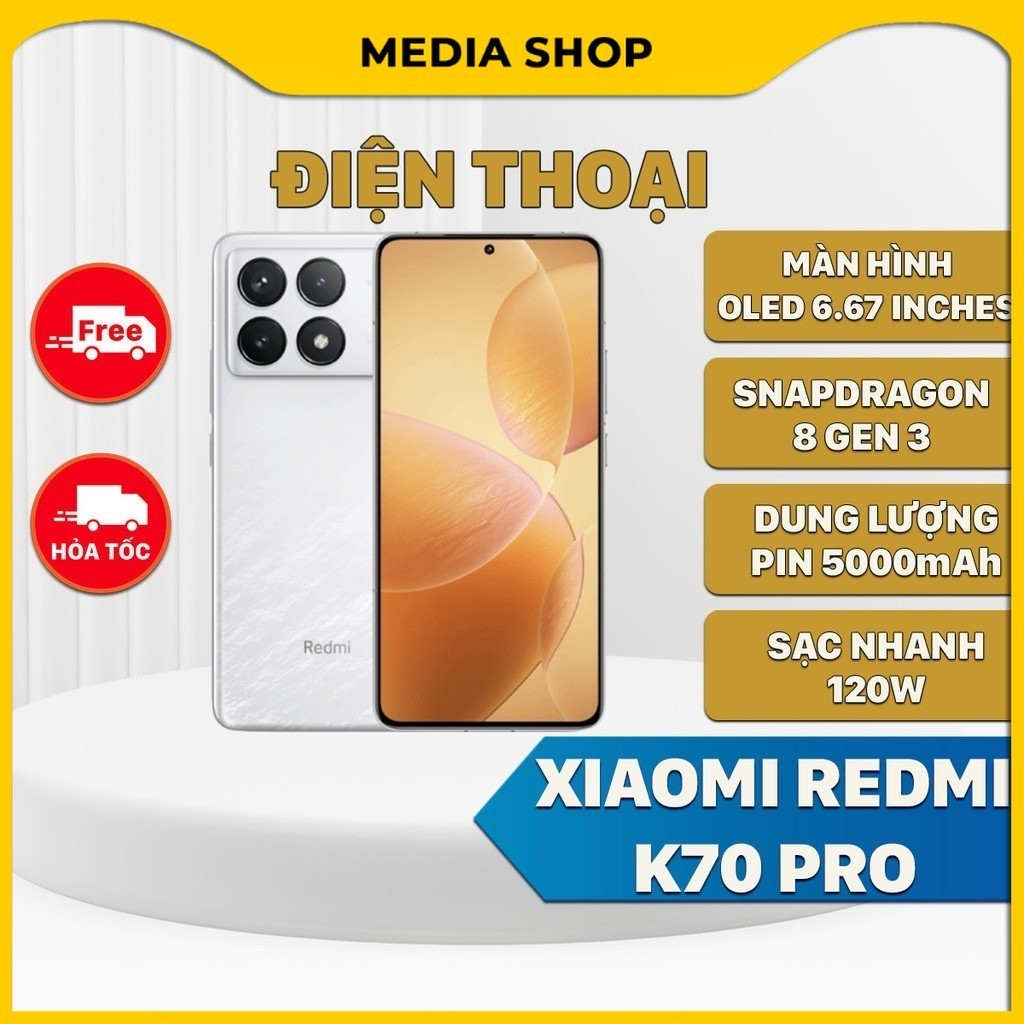 Điện Thoại Xiaomi Redmi K70 Pro (BH 12 Tháng) - Chip Snapdragon 8 Gen 3 | Shopee Việt Nam