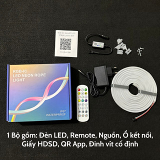 Đèn LED NEON ROPE LIGHT - Dây đèn neon chạy đuổi aRGB trang trí decor ...