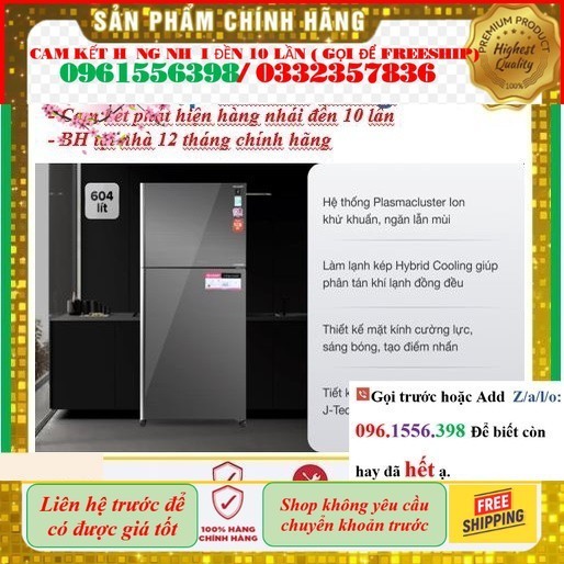 Kho Tủ Lạnh Sharp Inverter 604 Lít SJ-XP660PG-SL 2 Cánh - Mới 100% | Shopee Việt Nam