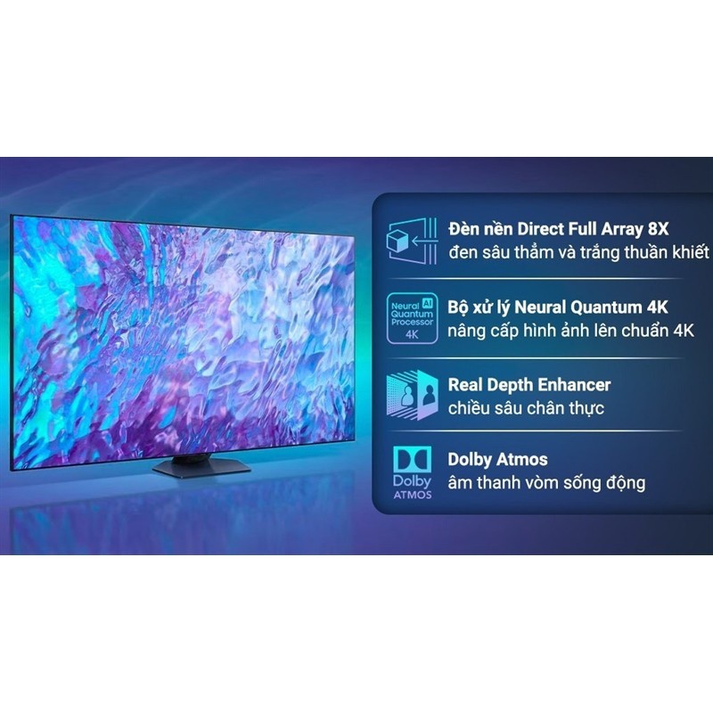 Smart Tivi QLED 4K 55 inch Samsung QA55Q80C đời mới 2023 - VIỆT NAM | Shopee Việt Nam