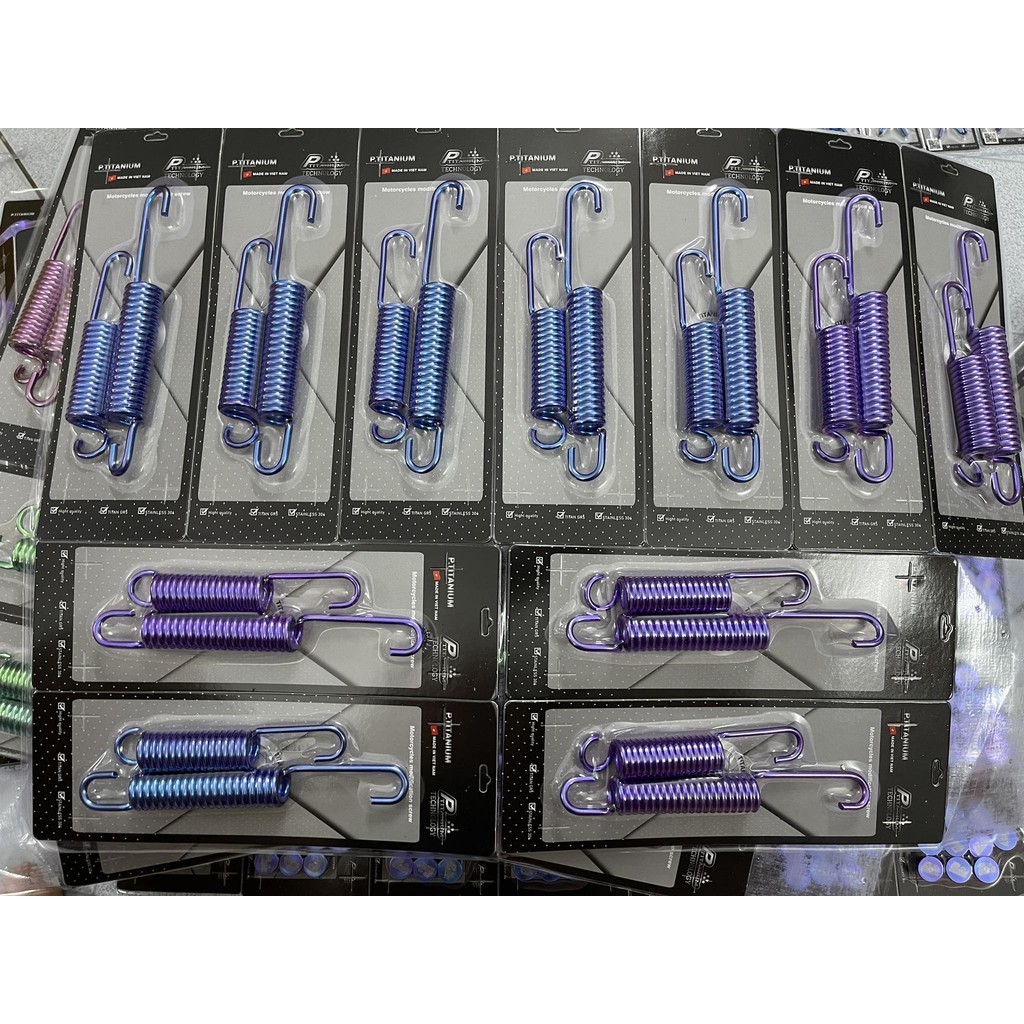 (Packing Ptitanium Spring Set Mio) Lò xo chân chống Titan Gr5 cho Mio ...