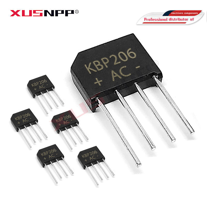 10 Chiếc KBP206 DIP-4 KBP206G DIP DIP DIP4 Cầu Chỉnh Lưu 2A 600V Thành ...