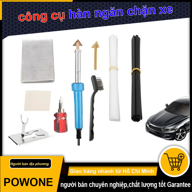 POWONE Hàn nhựa sửa chữa công cụ hàn ngăn chặn xe hơi Công cụ hàn 2-in ...