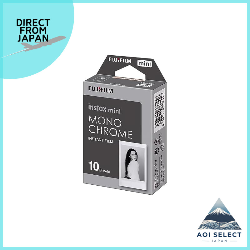 Instax Fujifilm Instant Camera Cheki Film 10 Sheets Monochrome INSTAX ...