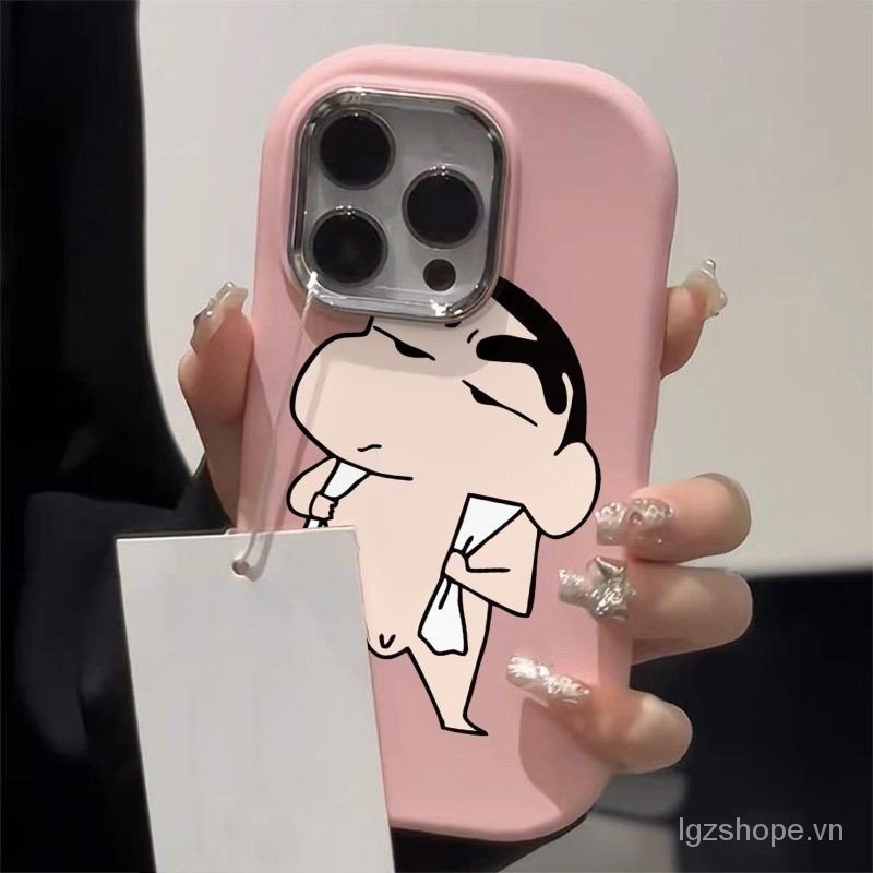 Khăn tắm Crayon Shin-Chan Khung kim loại Fat Pier iPhone Case 15promax ...