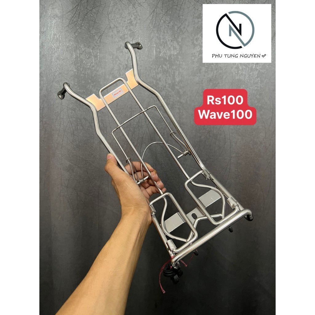 Baga giữa 10ly inox cho xe Wave Rs, Rs100 siêu dày siêu bền, chất lượng ...