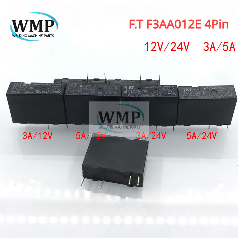 5 Chiếc Rơ Le Chính Hãng F.T F3AA012E 4Pin 3A 5A 12V 24V F3AA024E Mới | Shopee Việt Nam