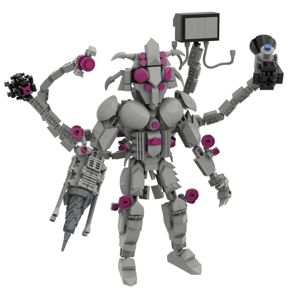 Chống titan Void Quái Vật Skibidi Nhà Vệ Sinh Tương Thích Lego Khối Xây ...