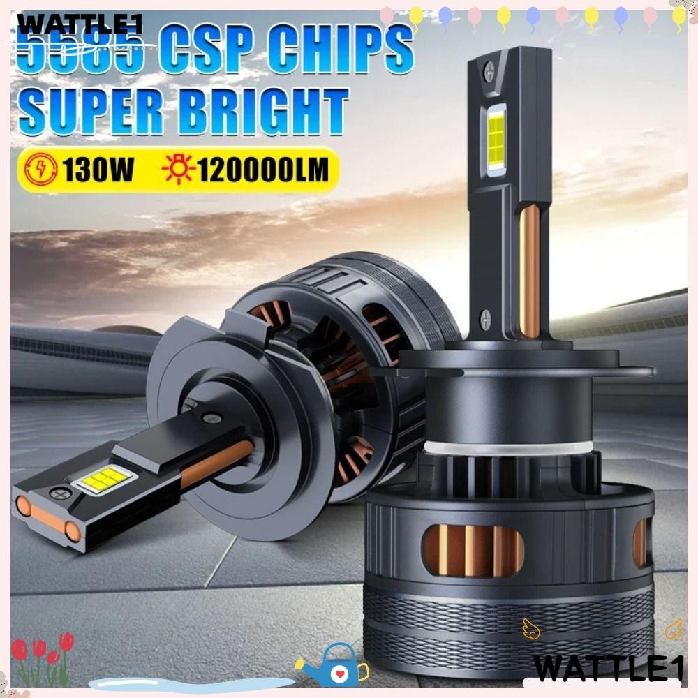 Đèn tự động WTTLE, Đèn pha Led H7 H11 siêu sáng, 120000Bóng đèn LED Lm ...