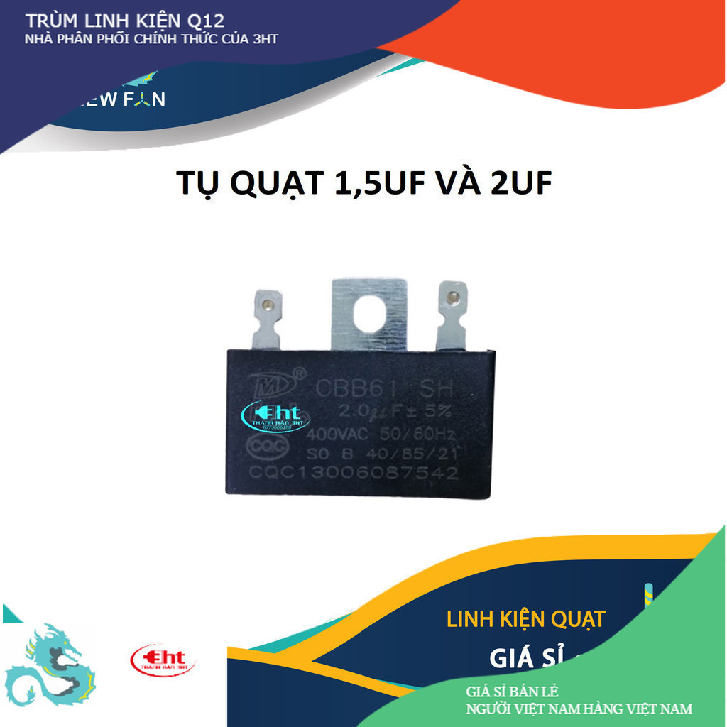 10 tụ điện 2 MF 400VAC - Tụ quạt điện | Shopee Việt Nam