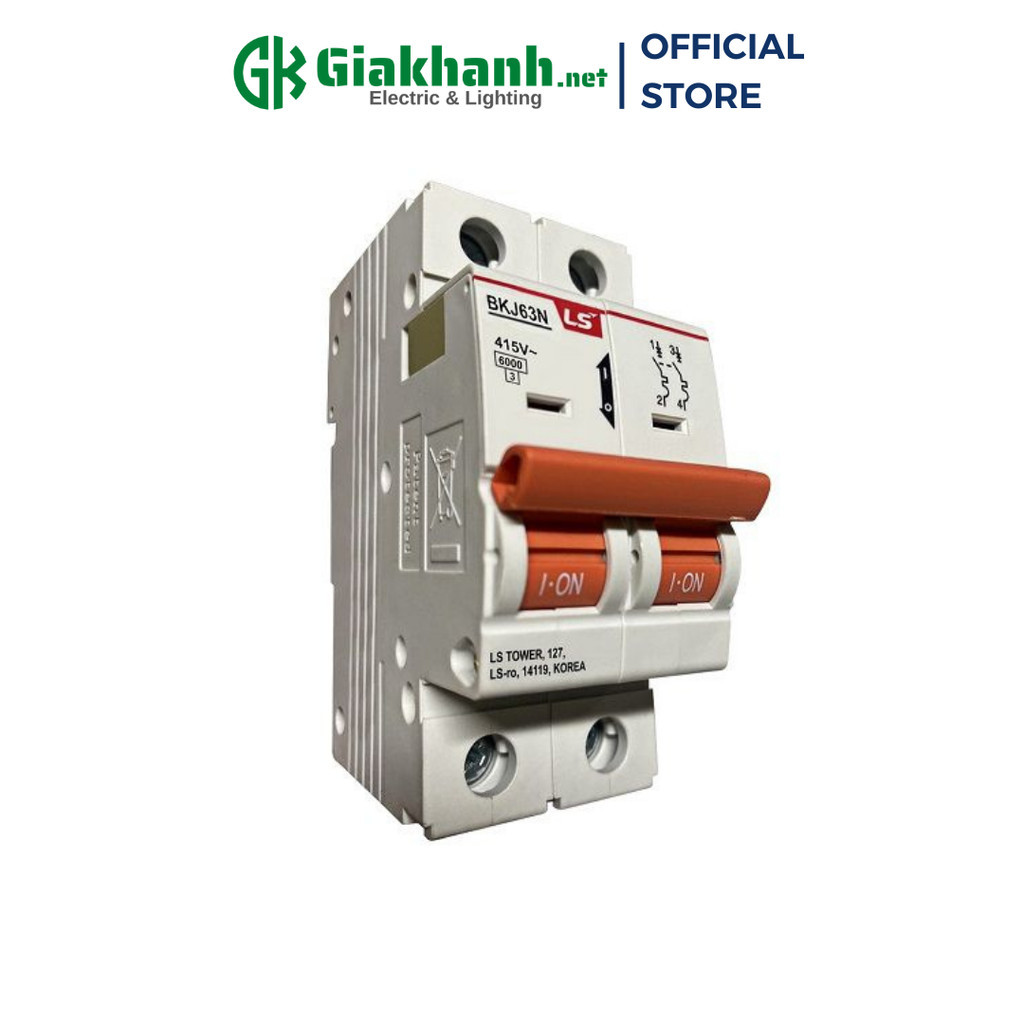 Aptomat CB Chống Quá Tải Và Ngắn Mạch MCB LS 2P BKJ63N 16A 6kA | Shopee Việt Nam