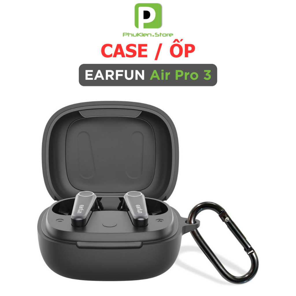 Case ốp bao silicone cho tai nghe Earfun Air Pro 3 Chính Hãng logo ...