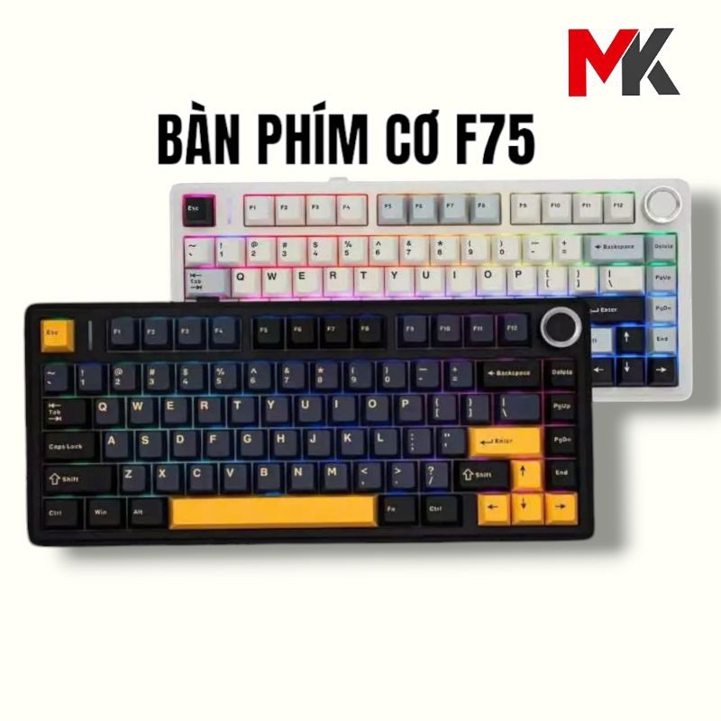 Bàn Phím Cơ Aula F75 | 3 Mode, Hotswap, RGB | MKShop | Shopee Việt Nam
