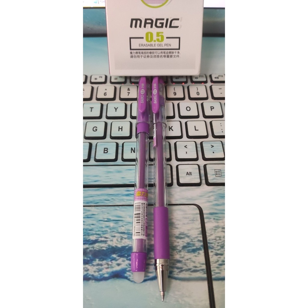 Bút gel tẩy xóa được Magic Baoke PC 3188 Ngòi 0.5mm Mực Tím - 1 cây ...