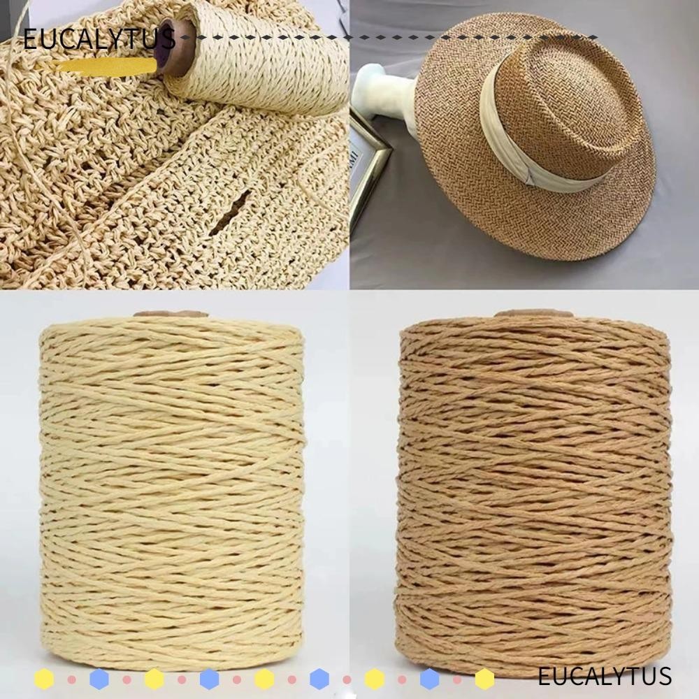 Eutus 280-300m / Cuộn Sợi Rơm Raffia, Sợi Nhiều Màu Sắc DIY Tự Nhiên ...