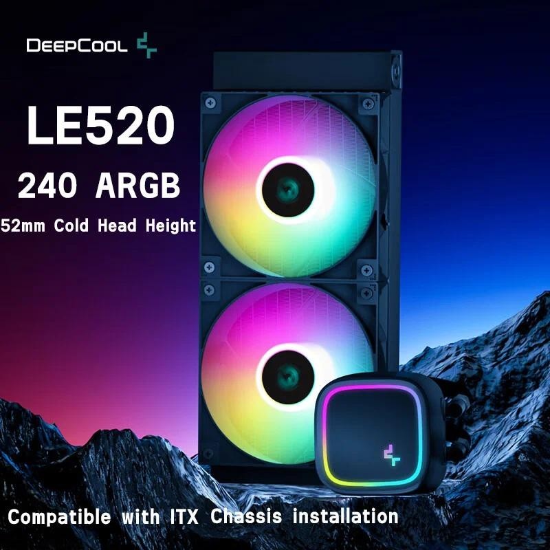 Deepcool LE520 LE720 CPU AIO Cooler ARGB Máy tính để bàn Hệ thống làm ...