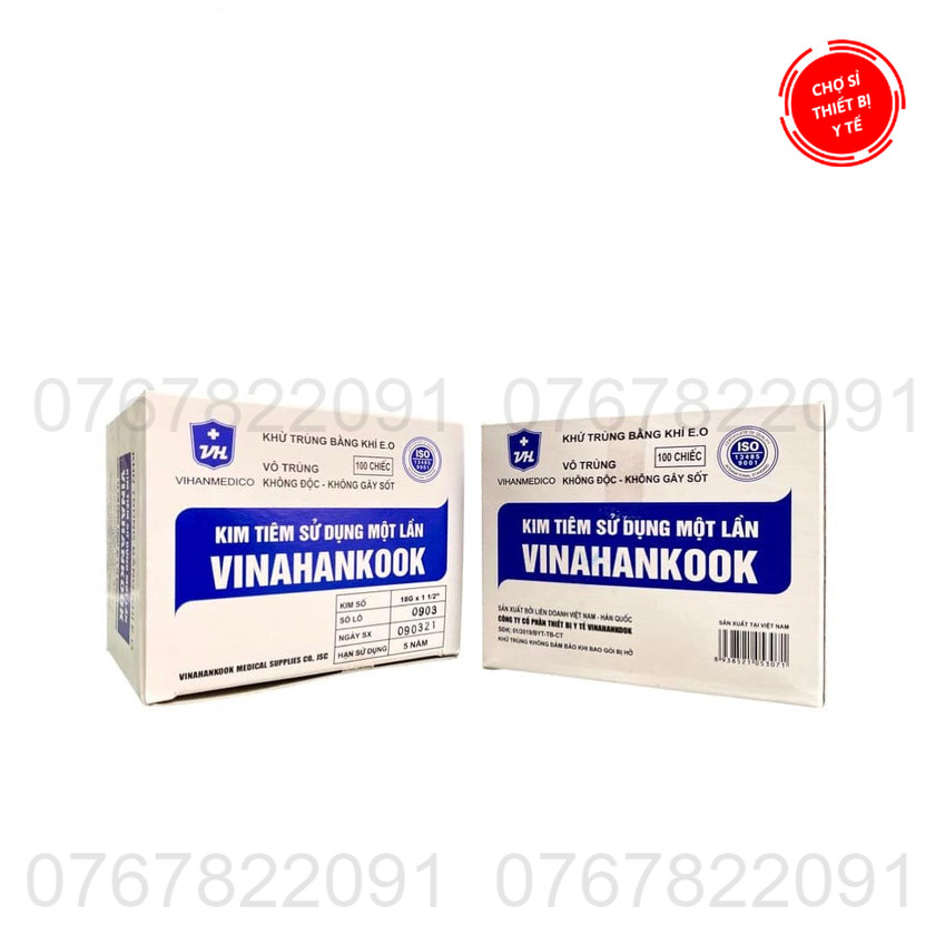 KIM TIÊM SỬ DỤNG MỘT LẦN VINAHANKOOK 4 KÍCH CỠ KIM - 18G / 20G / 23G ...