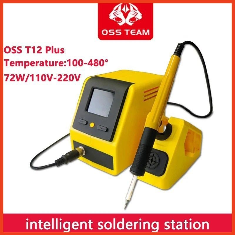 Máy hàn (trạm hàn) OSSTEAM T12 Plus 75W dùng mũi T12 (kèm 1 mũi thẳng) | Shopee Việt Nam