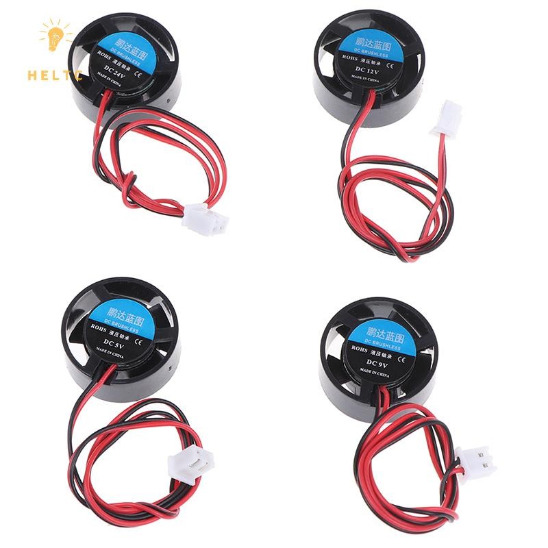 [Trn] Quạt làm mát Mini tròn 25,5x10mm 5V 9V 12V 24V cho đèn LED Bộ tản nhiệt máy tính [VN ...