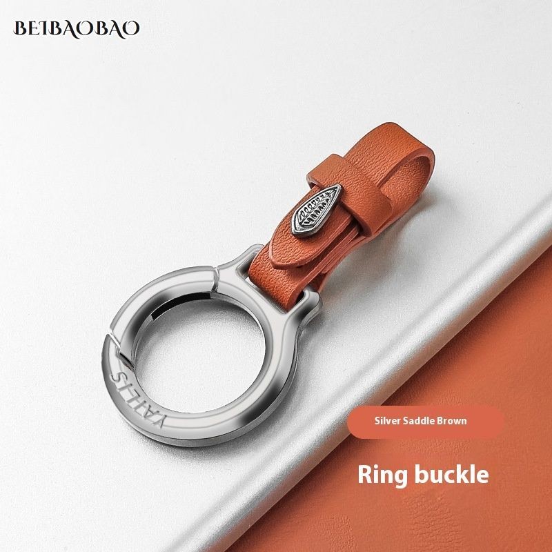 Móc chìa khóa màu bạc và nâu BEIBAO Sleek với kẹp chắc chắn - Phụ kiện ...