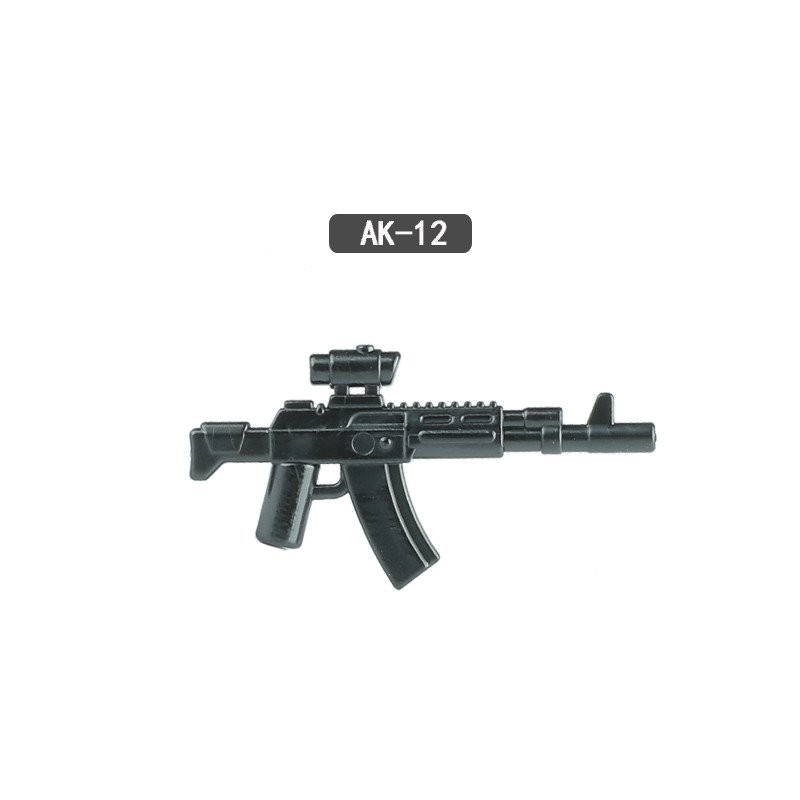 Mới Tương Thích Súng Minifigure Gạch Nhựa Có Thể Đeo Được Mô Hình Súng Lửa Lắp Ráp AK-12 Nga ...