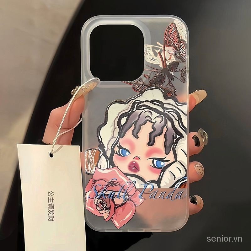 Ốp điện thoại iPhone mặc đường phố Rose Pop Mart Thích hợp cho iPhone 11promax 13promax 14promax ...