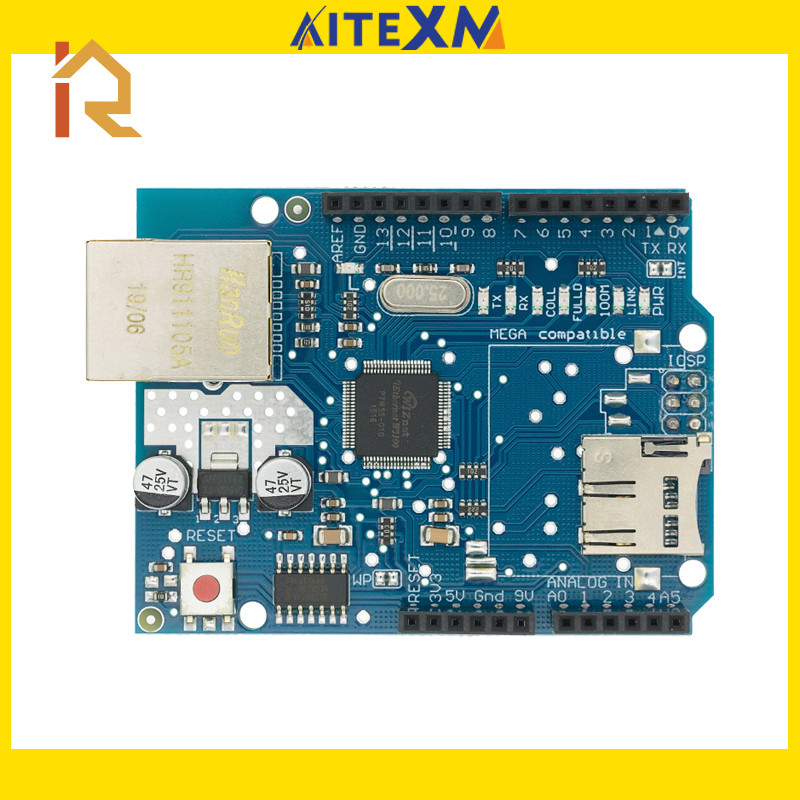 Bo Mạch Phát Triển Ethernet Shield W5100 R3 UNO Mega 2560 1280 328 UNO ...