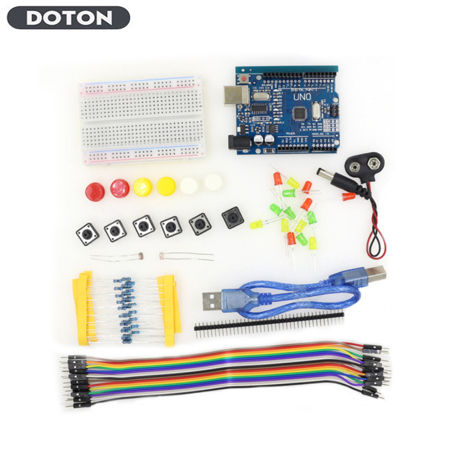 Dành Cho Arduino Starter Kit W / Leds Công Tắc Điện Trở Cáp Nhảy ...