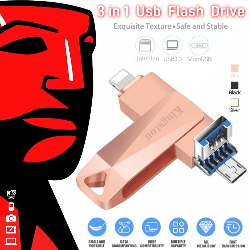 Usb Pendrive 3 trong 1 Usb Flash Drive 1TB Otg Thumb Drive 512GB Lưu ...