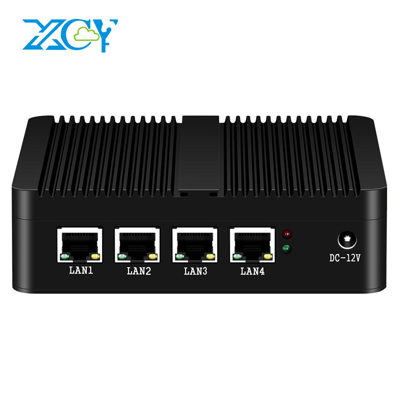 Xcy Mini PC Intel Celeron j4125 Quad-Cores 4x LAN 2.5g i225v i226v Card ...