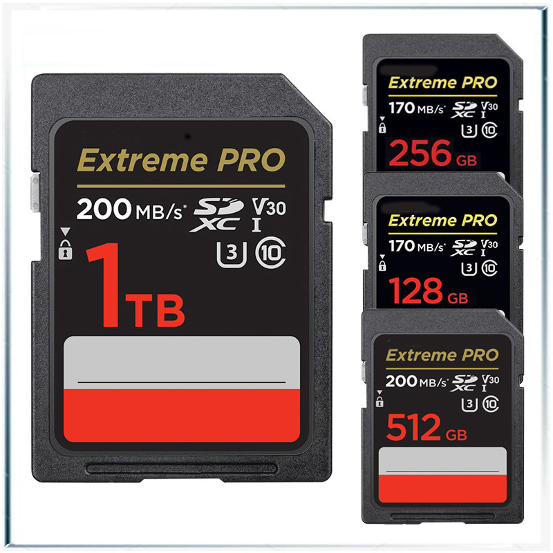 Thẻ sd Class 10 tốc độ cao 32GB 64GB 128GB 256GB 512GB 1TB carte sd Thẻ nhớ Flash usb dính ...