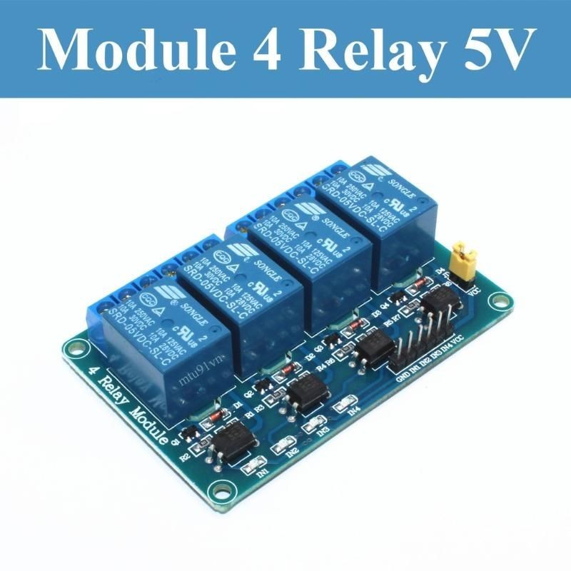 Module 4 Relay 5V có Opto cách ly đóng ngắt mạch điện AC/DC | Shopee ...