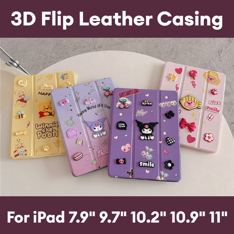 [Sẵn sàng] 3D Kuromi The New IPad Air Pro 7.9 9.7 10.5 11 10.2 10.9 ...