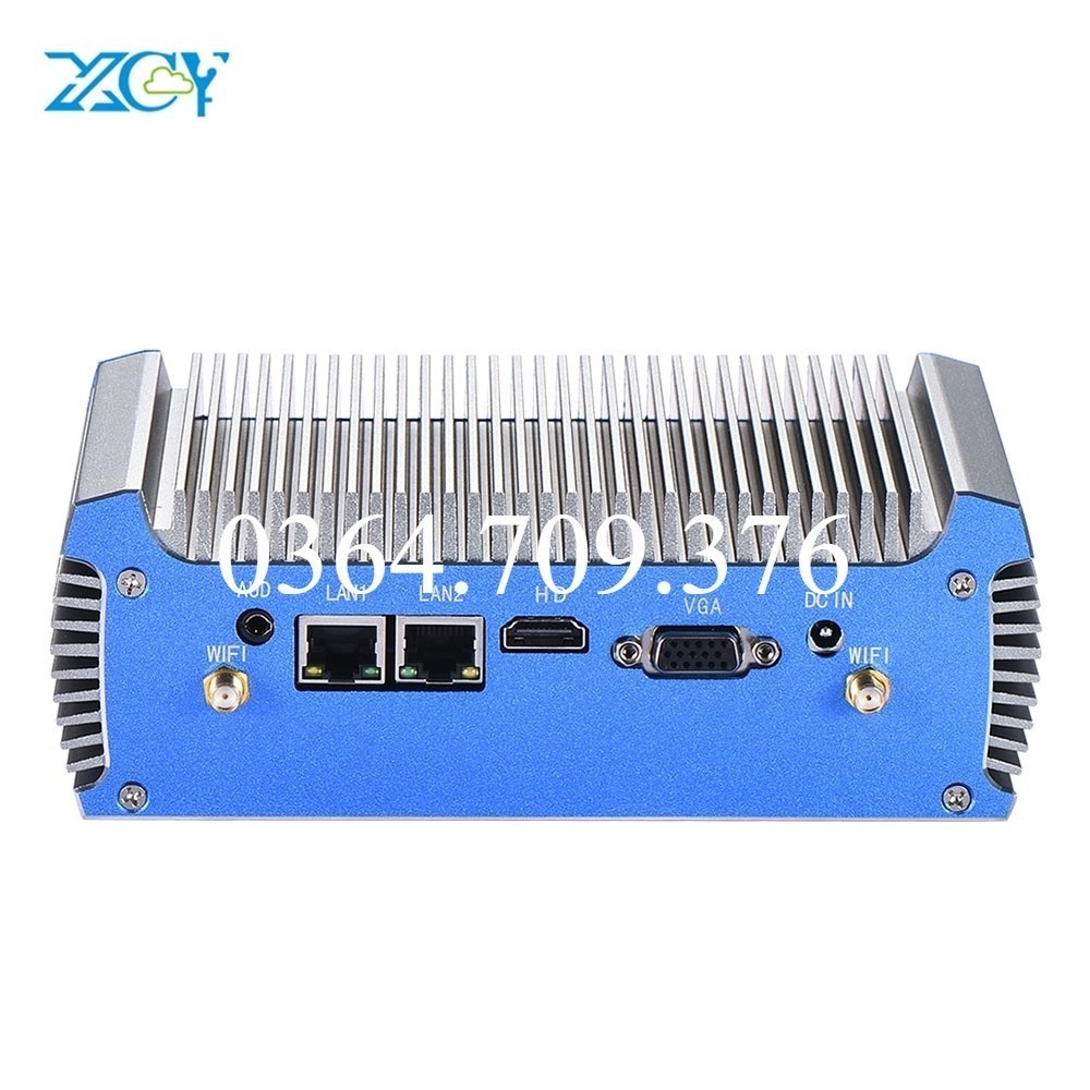 Xcy máy tính mini không quạt Intel I7 5500U 4500U Windows 10 Pro Linux ...