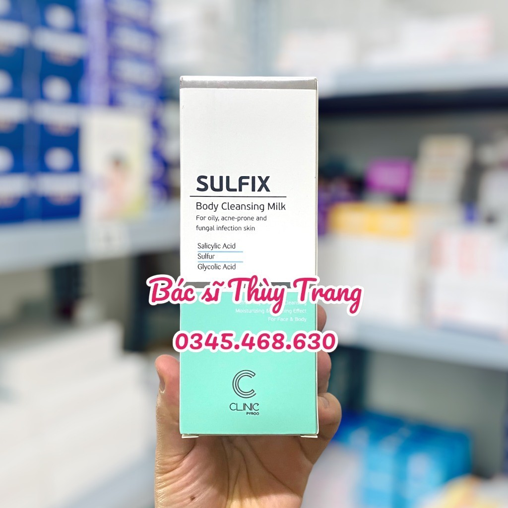Sữa tắm làm sạch da, giảm dầu cho da dầu, da mụn Sulfix Body Cleansing ...