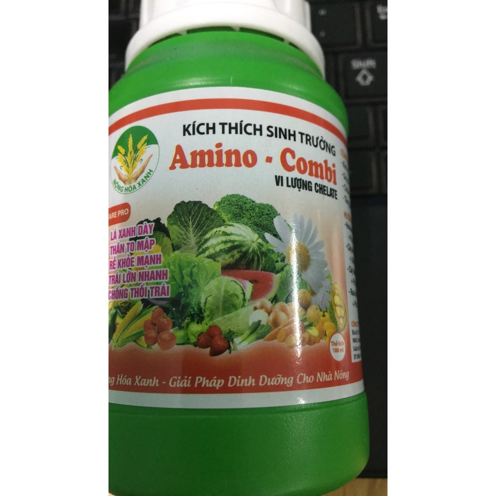 Phân bón vi lượng amino-COMBI giúp tăng trưởng cây trồng lọ 180ml ...