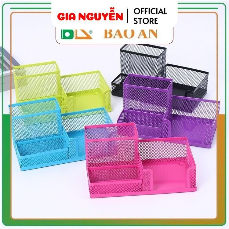 Khay Cắm Bút Kim Loại 3 Ngăn, Kệ Bút Để Bàn Guangbo 06715 -- - Gia ...