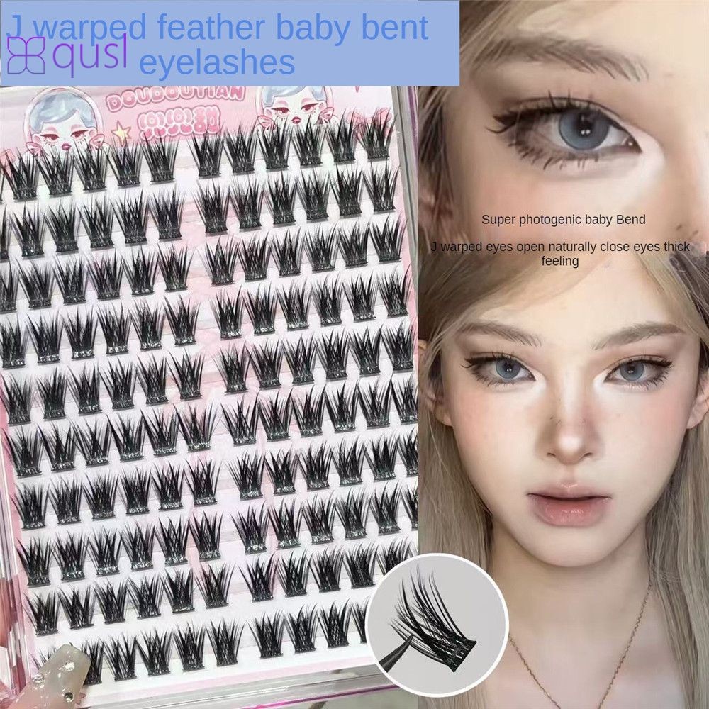 Doudou Ngọt ngào J-cong em bé cong lông mi trên mô phỏng tự nhiên mắt ...