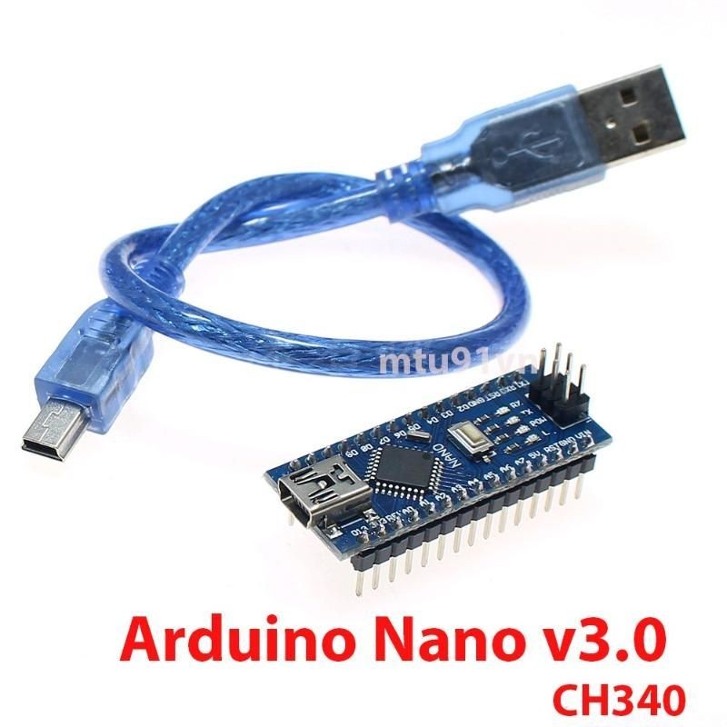 Arduino Nano V3.0 CH340 Có kèm cáp Mini USB - Atmega328P | Shopee Việt Nam