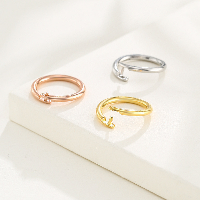 Khóa kết nối bạc S925 | Bạc 925 Nhẫn Gãy Vòng Cổ Vòng Tay Handmade Vàng 18K DIY Kết Nối Còng Mặt ...