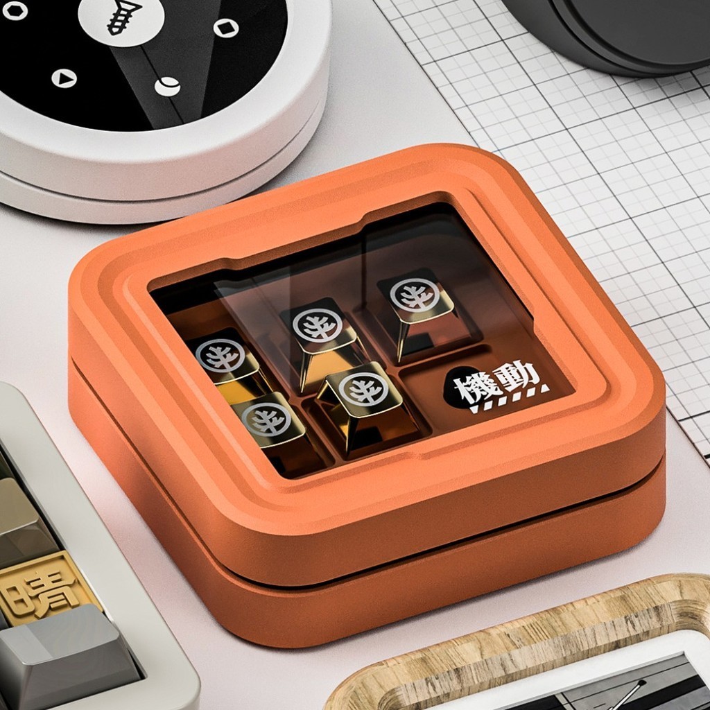 [Ape Table Pie] Hộp lưu trữ Keycap từ tính v2 có động cơ Cột silicon ...