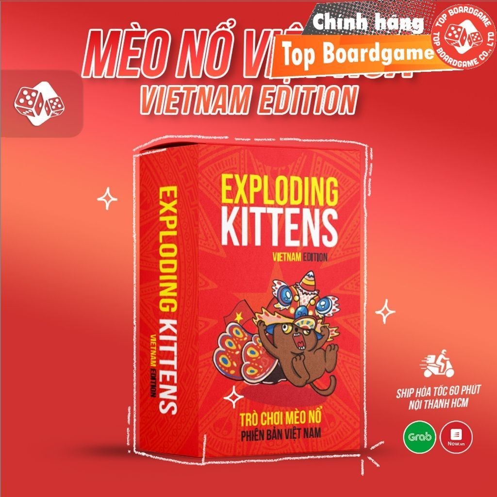 EXPLODING KITTENS VIETNAM EDITION Mèo nổ việt hoá 55 thẻ bài, phiên bản Việt Nam giới hạn Tết ...