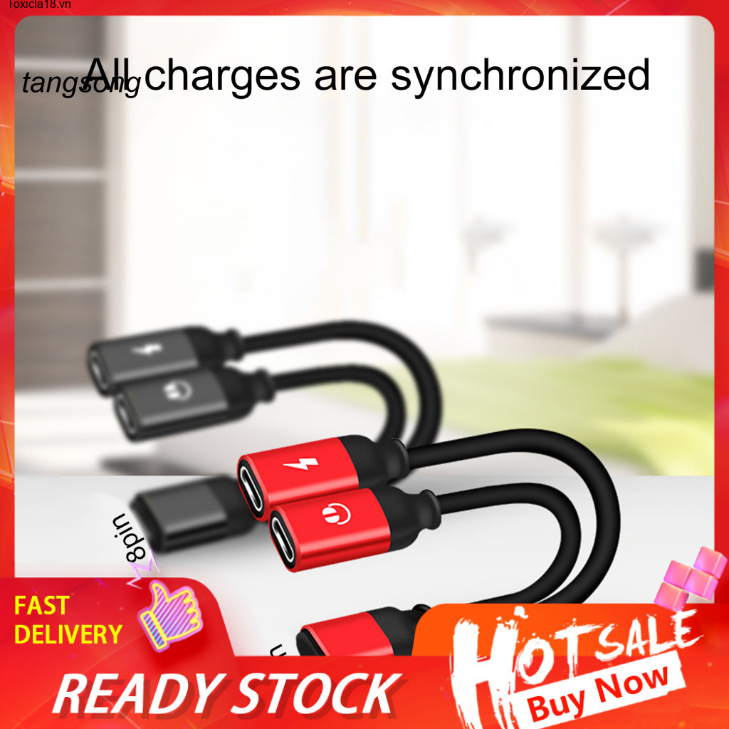 Toxicla18 Tang Nhôm Bộ Chia 2 Trong 1 Jack Cáp Tai Nghe Cổng Sạc Nhanh ...