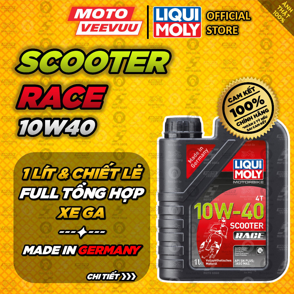 [MTVV] Nhớt Xe Tay Ga Cao Cấp LIQUI MOLY SCOOTER RACE 10W-40- Sản xuất ...